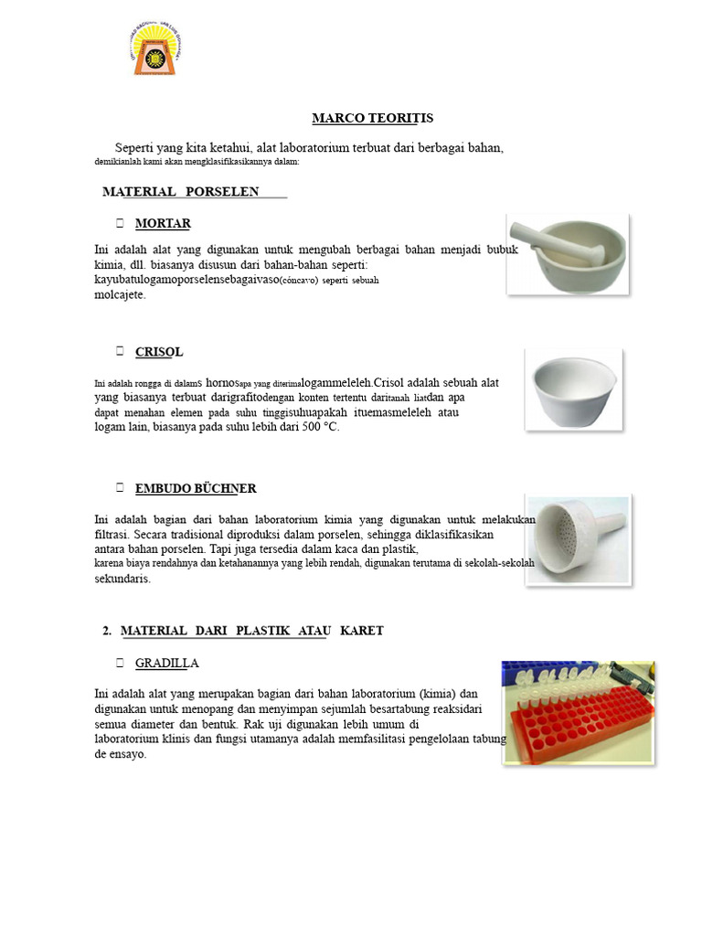 Bahan Laboratorium | PDF