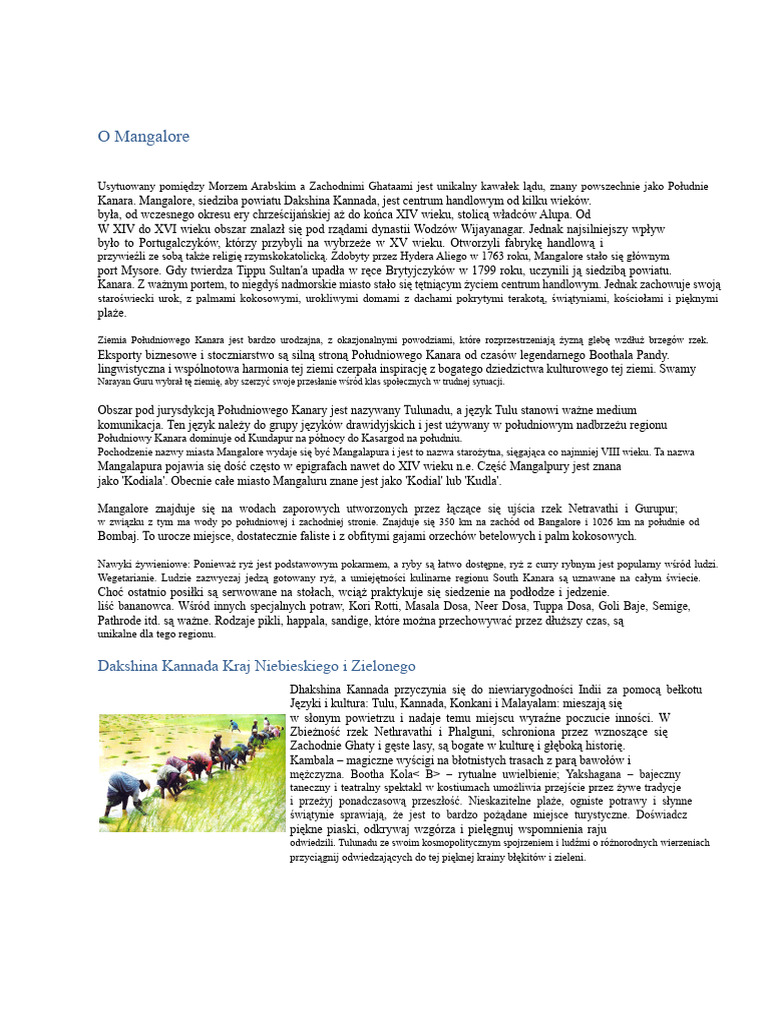 O Mangalore | PDF