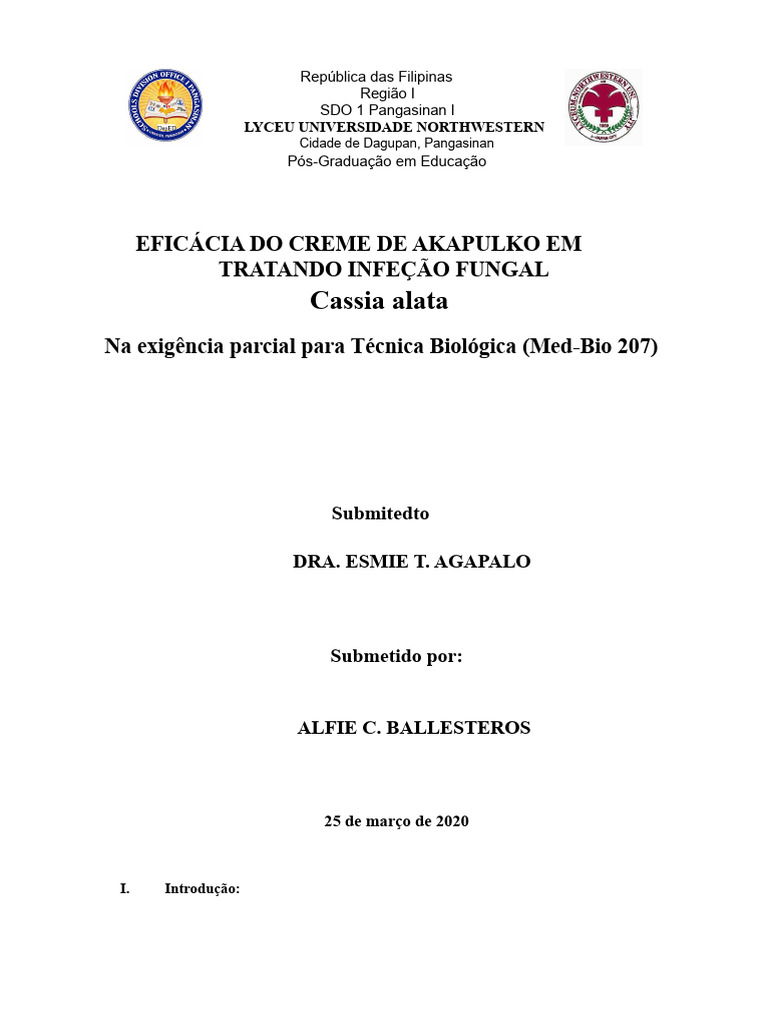 Pomada Akapulko - Técnicas biológicasAlfieBallesteros2020 | PDF ...