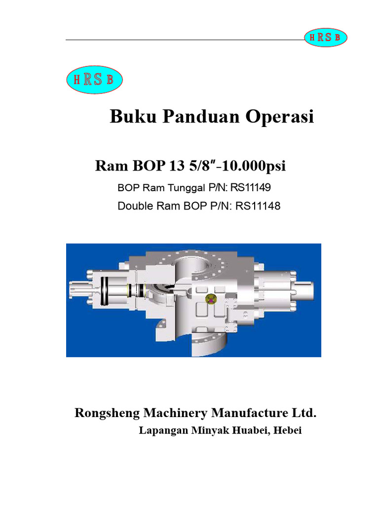 Panduan Operasi Ram BOP 13 5/8" 10.000psi | PDF