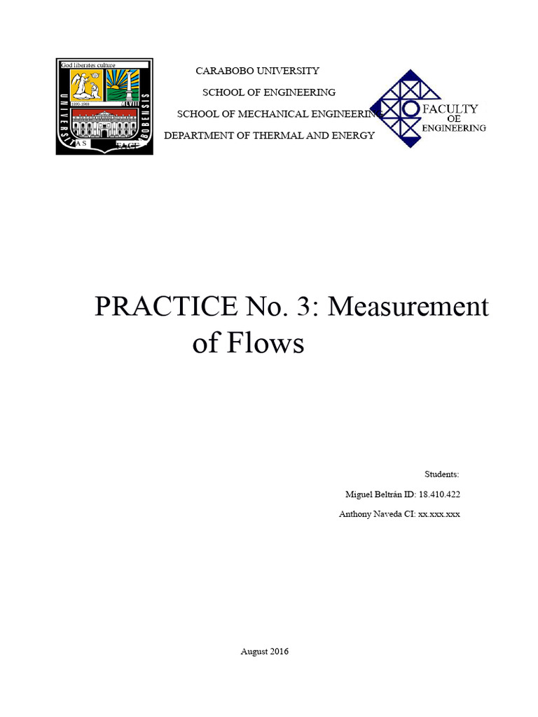 Flow Measurement Techniques in Engineering | PDF | Flow Measurement ...