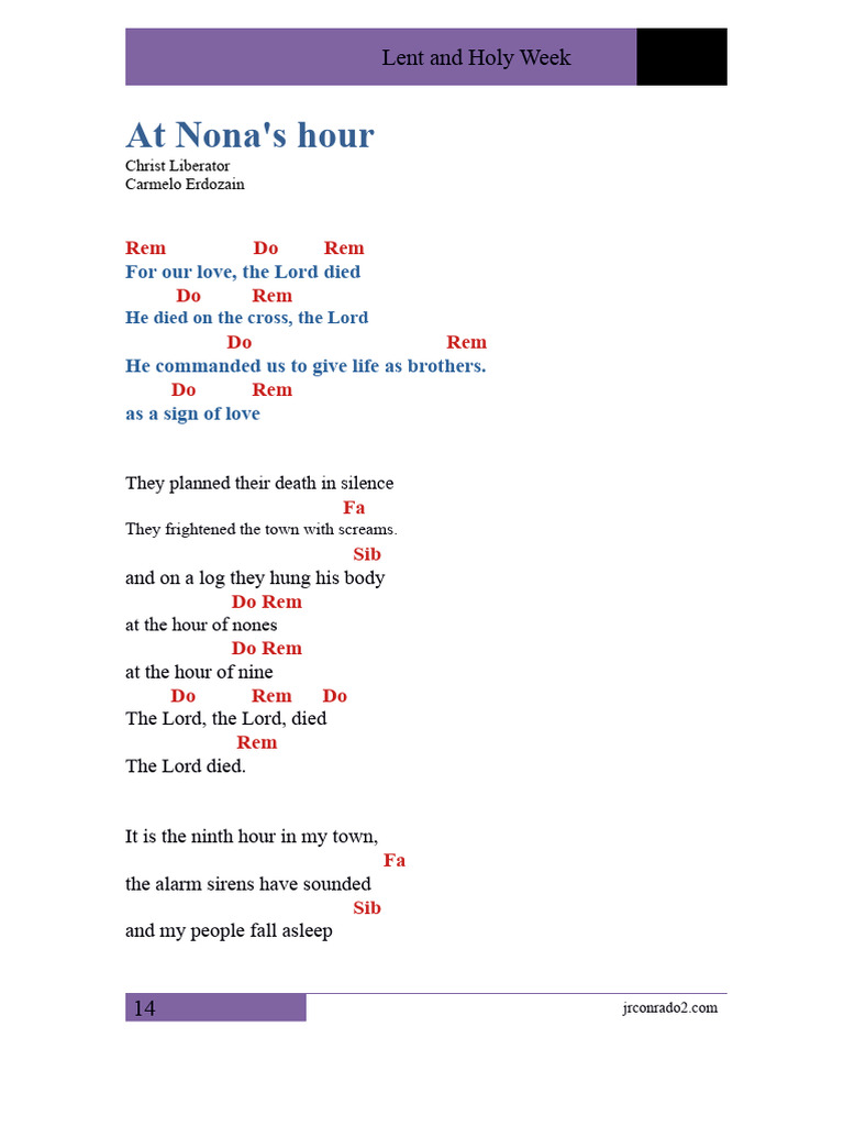 Lent and Holy Week Reflections | PDF
