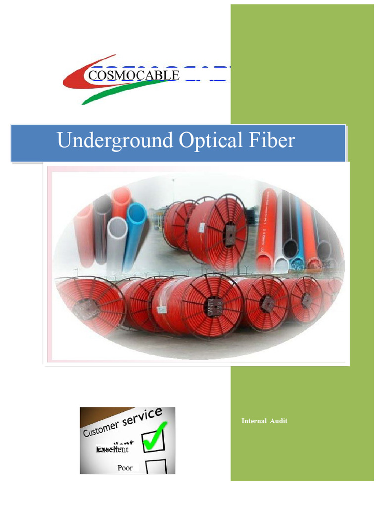 Underground Optical Fiber CURRENT | PDF | Optical Fiber | Dispersion ...
