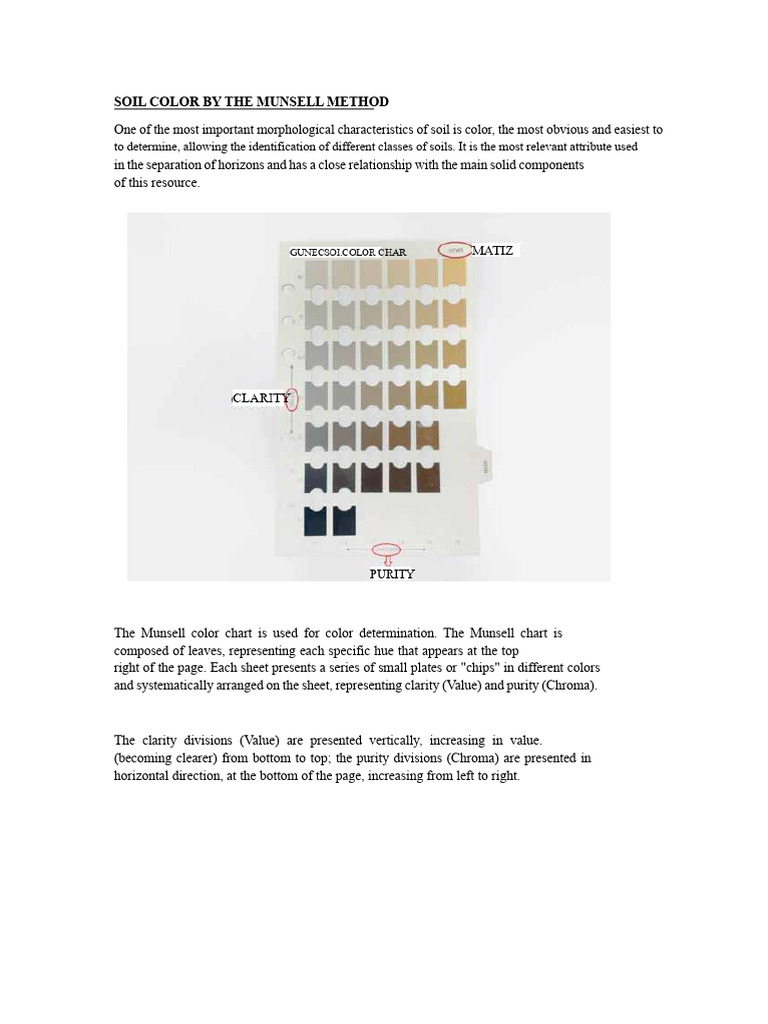 Munsell Method for Soil Color Analysis | PDF | Soil | Iron