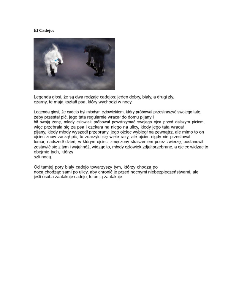 El Cadejo | PDF