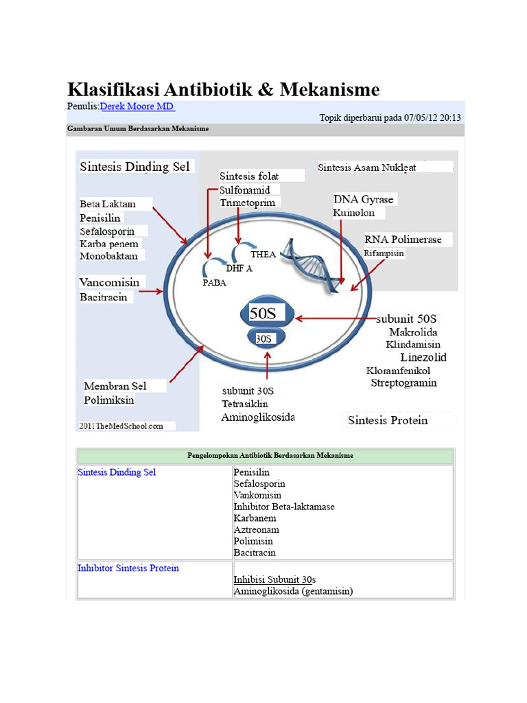 Klasifikasi Antibiotik | PDF
