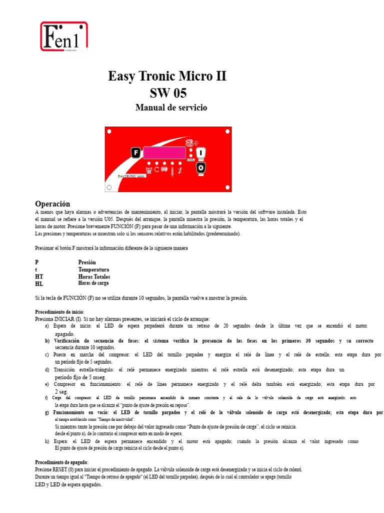 Easytronic Micro II 28 05 2010 08 35 20 Revisión 05 Controlador 1 PDF ...