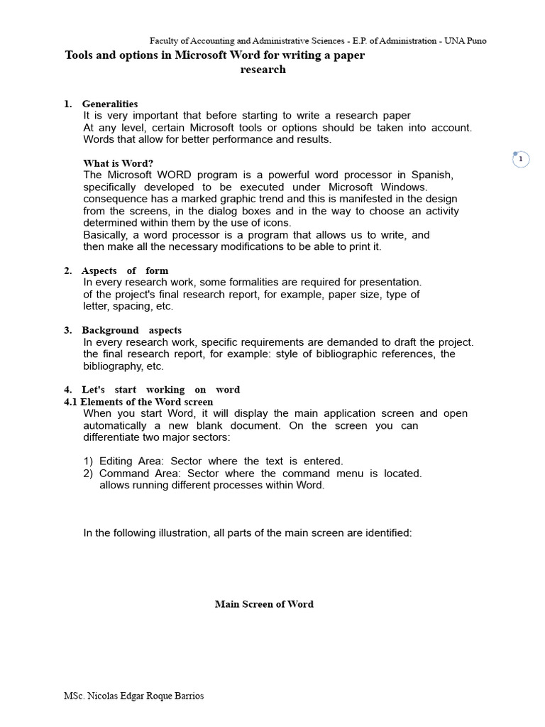 Microsoft Word Tools for Research Papers | PDF | Microsoft Word ...