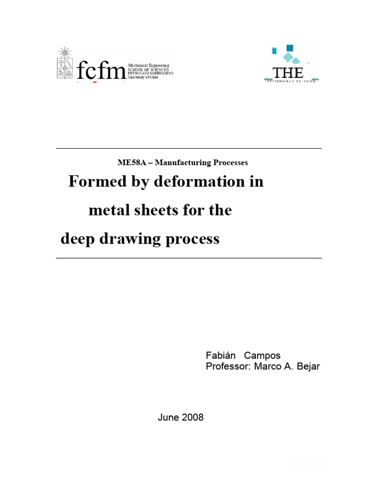 Calculations For Die Design | PDF | Sheet Metal | Deformation (Engineering)