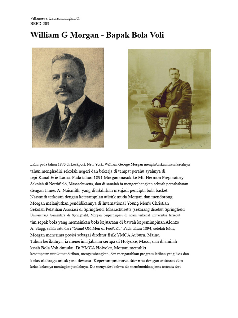 William G Morgan | PDF