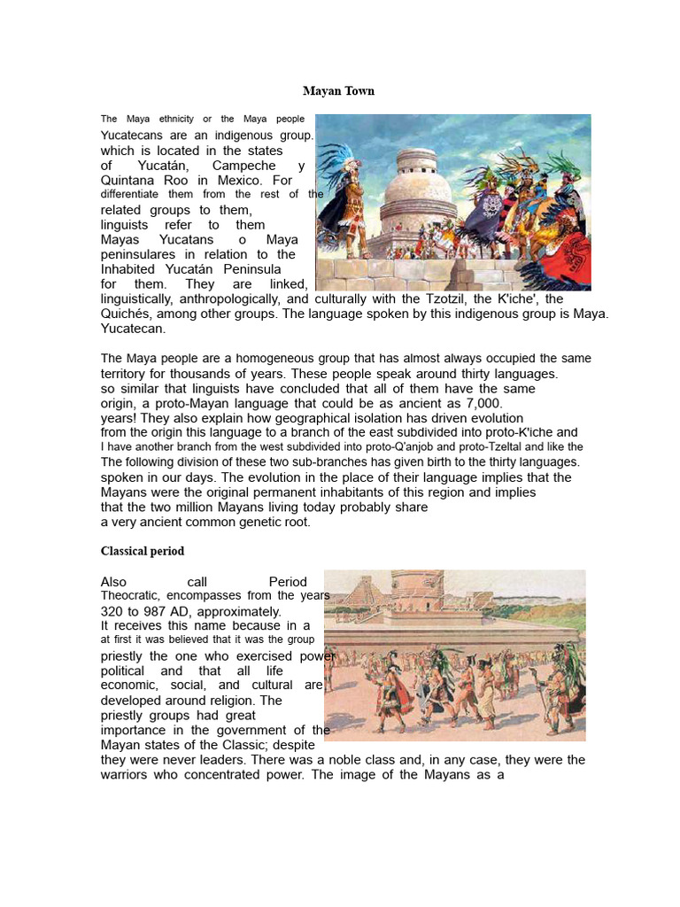 Overview of the Maya Ethnicity | PDF | Maya Peoples | Indigenous ...