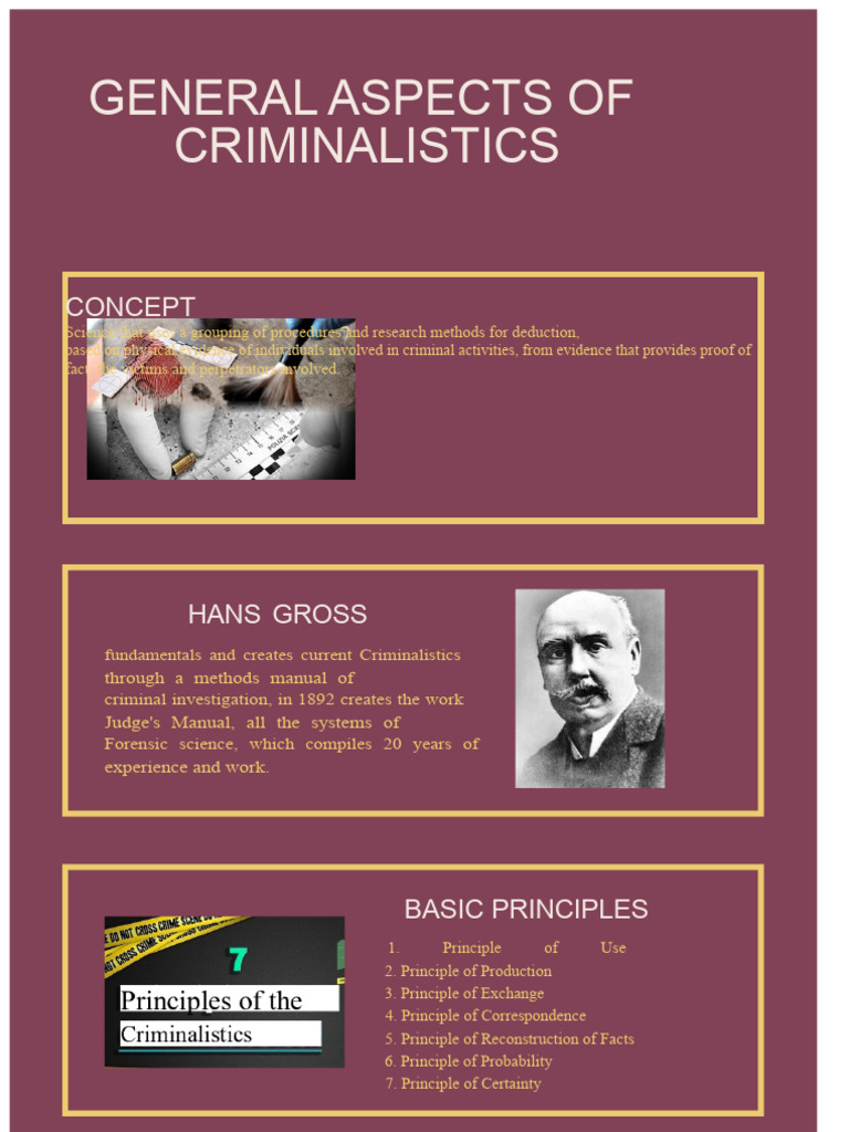 General Aspects of Criminalistics | PDF | Forensic Science | Techniques