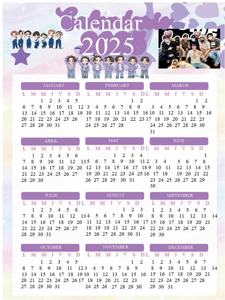2025 BTS calendar | PDF