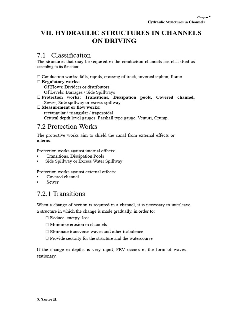 Chapter 7-1 Protection Works | PDF | Spillway | Mechanical Engineering