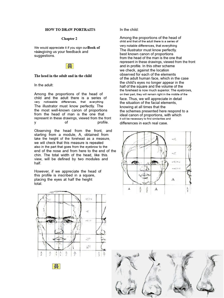 HOW TO DRAW PORTRAITS | PDF | Drawing | Face