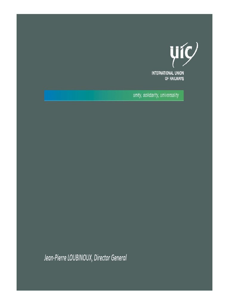 UIC Standards for 1520mm Railway System | PDF | Standardization | Rail ...