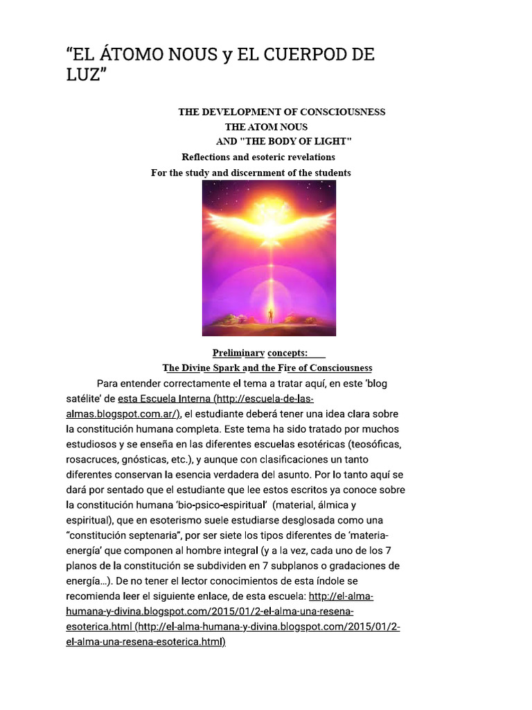The Atom Nous and The Body of Light - "The Atom Nous and The Body of ...