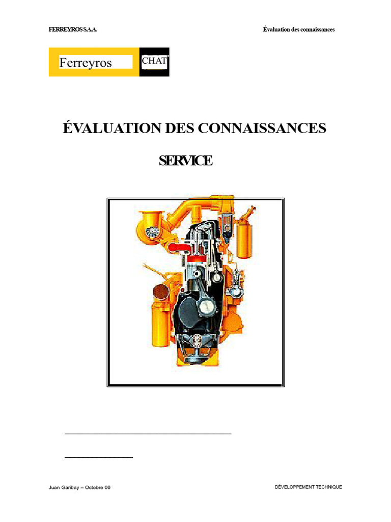 Évaluation des connaissances techniques moteur | PDF | Injection ...