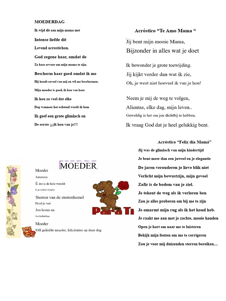 MOEDERDAG | PDF