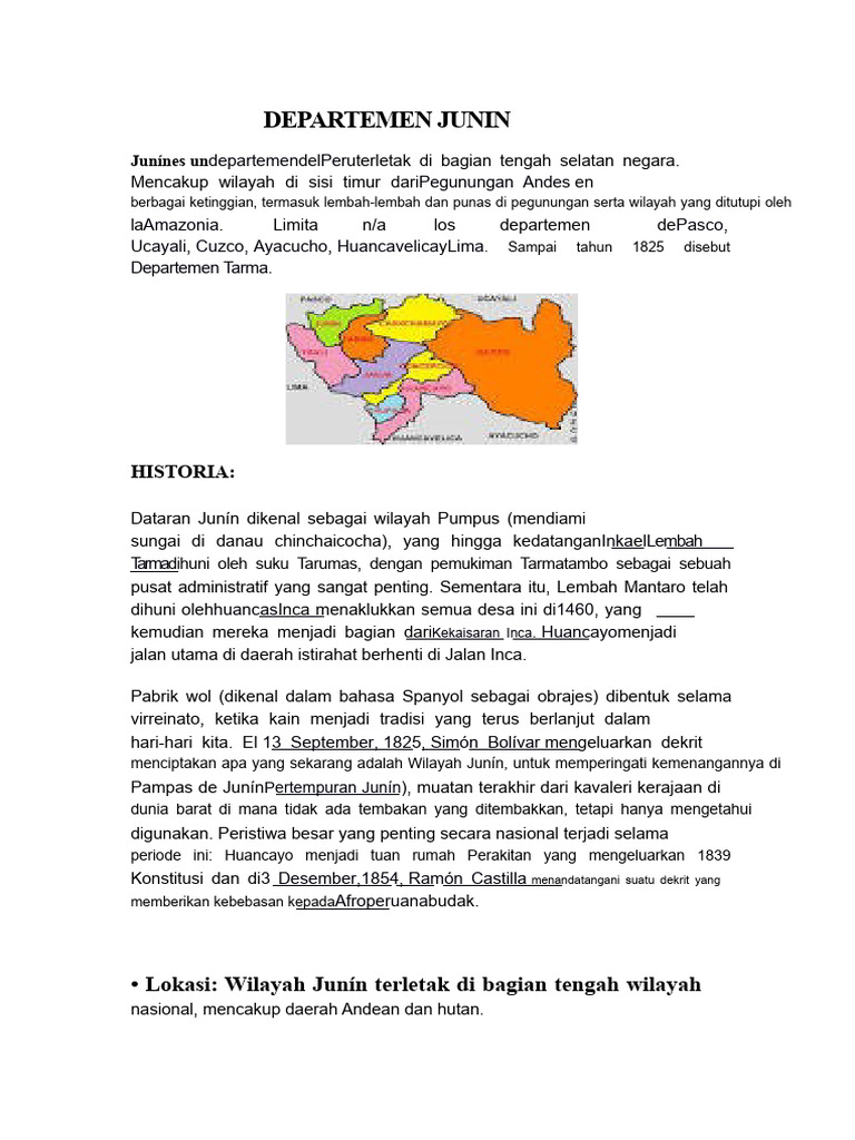 Departemen Junin | PDF