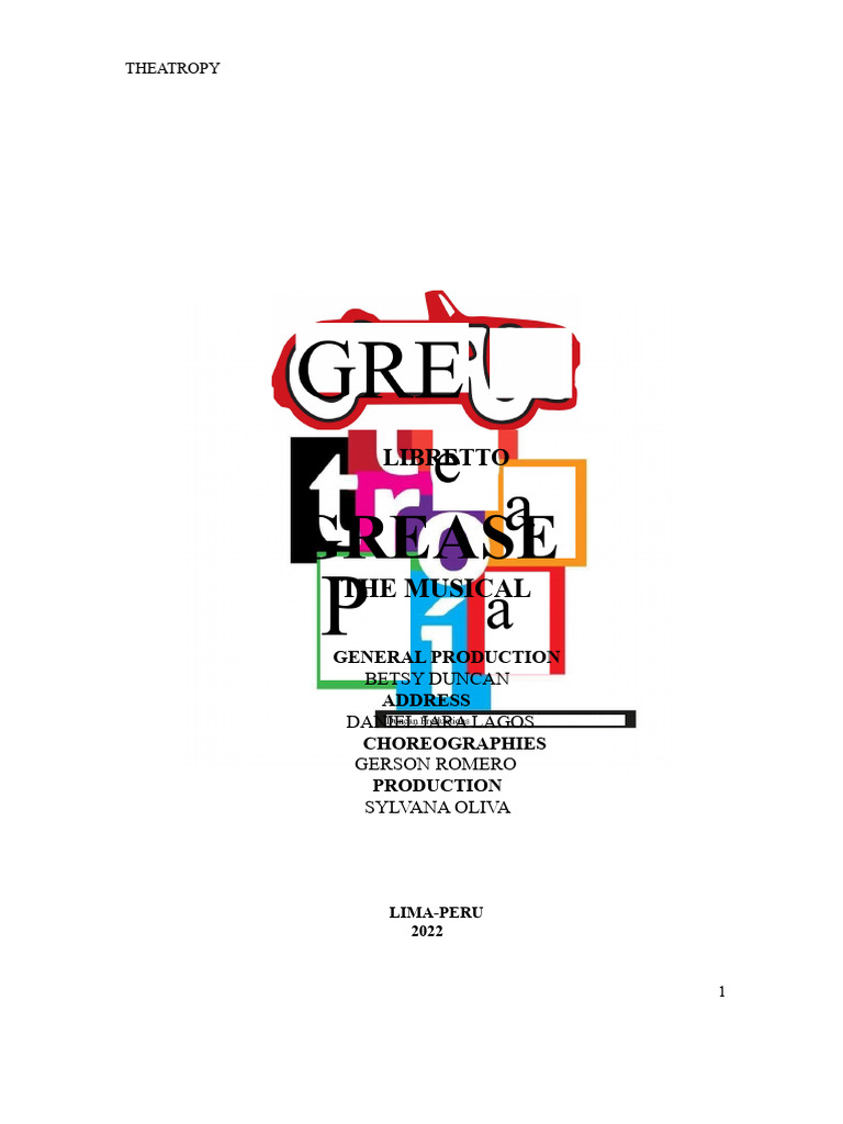 Edited Script Grease Trilce 2022 | PDF
