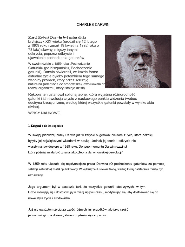 Karol Darwin | PDF