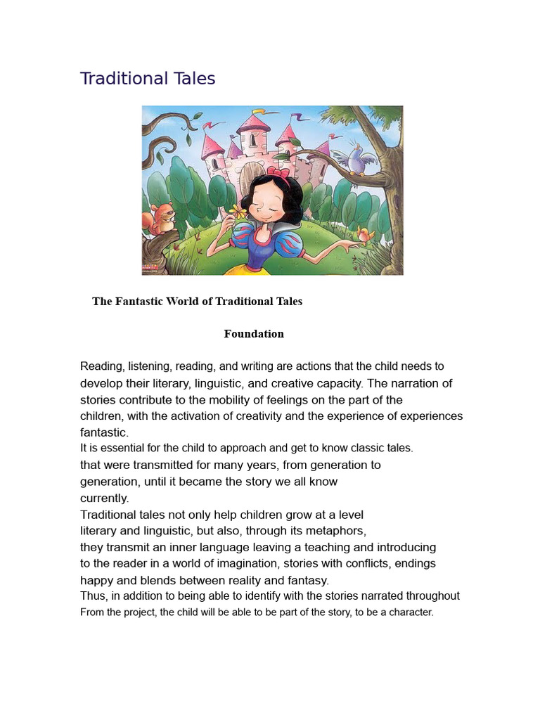 Engaging Children with Traditional Tales | PDF | Imagination
