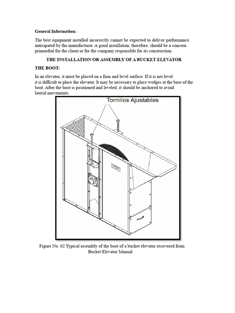 Bucket Elevator Assembly | PDF | Belt (Mechanical) | Elevator