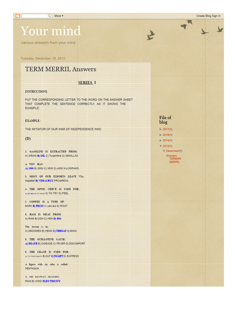 Mente Kenue Blogspot Com 2012 12 Responses Terman Merril HTML | PDF ...