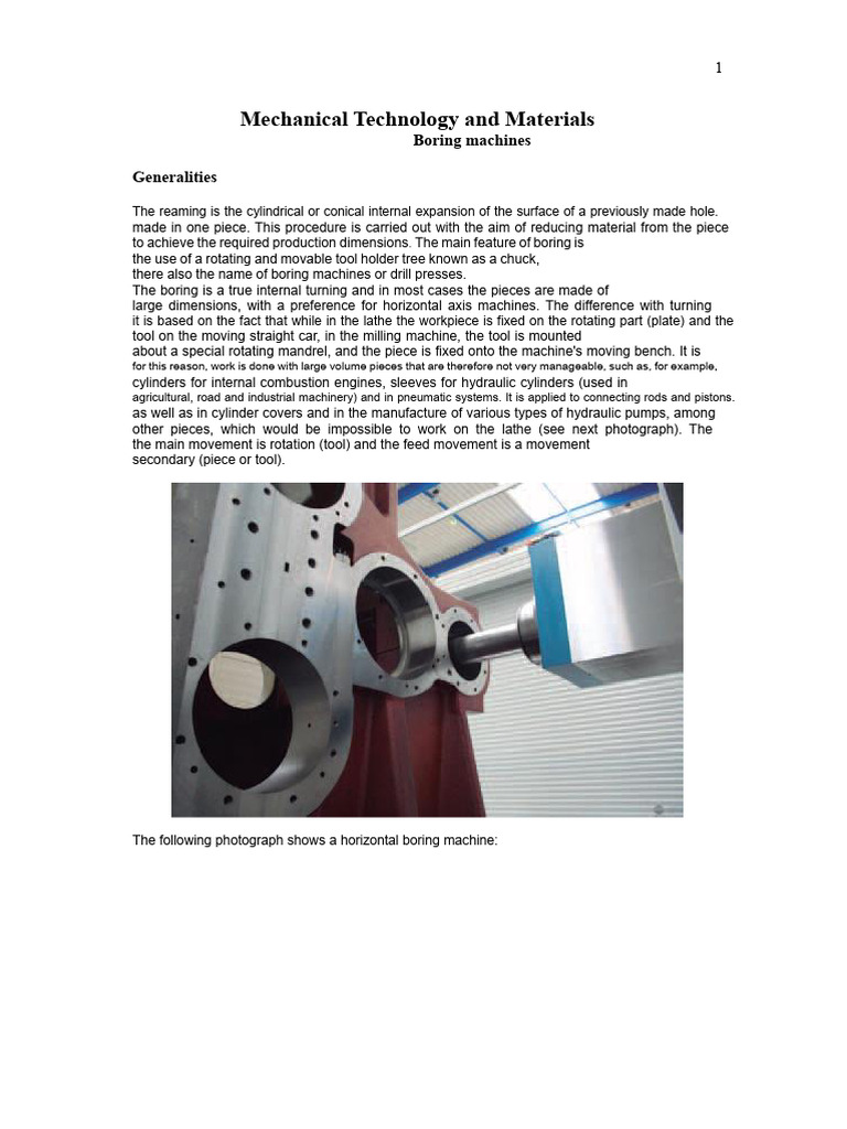 0 - 04-Boring Machines | PDF | Mechanical Engineering | Metalworking