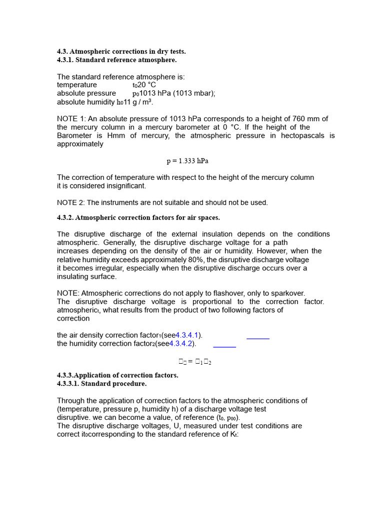 IEC 60060-1 Standard Translated | PDF | Humidity | Electrical Breakdown