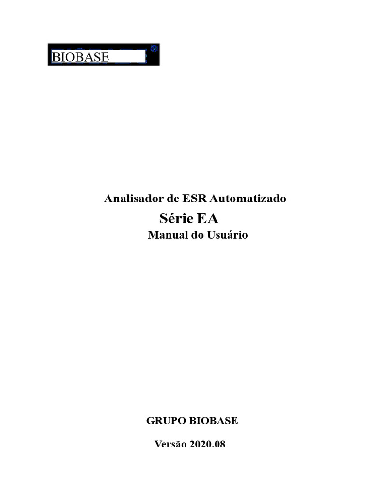 Manual do Analisador ESR Automatizado | PDF | Tempo | Medição