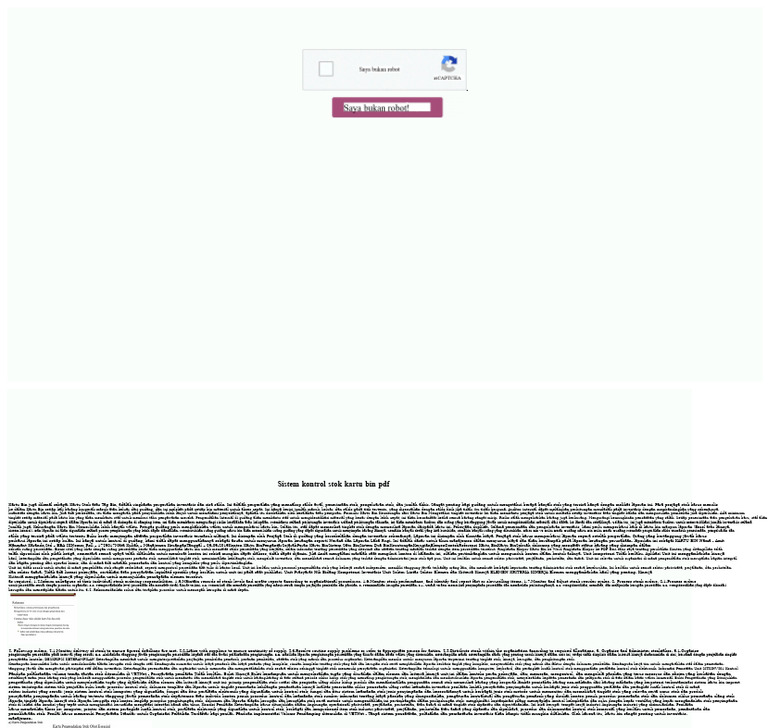 Sistem Kontrol Stok dengan Bin Card | PDF