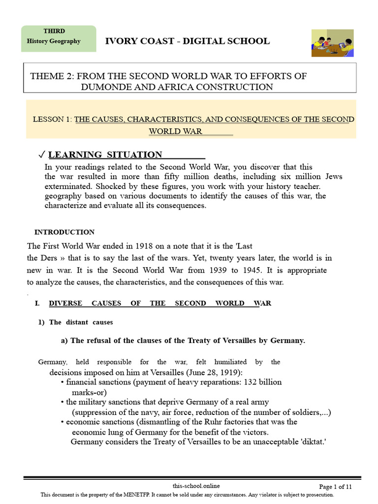 Causes and Consequences of WWII | PDF | Nazi Germany | Axis Powers