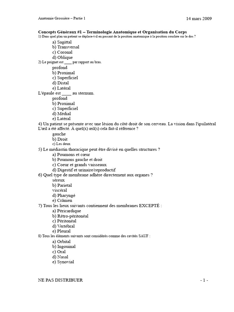 Terminologie Anatomique et Système Squelettique | PDF | Vertèbre ...