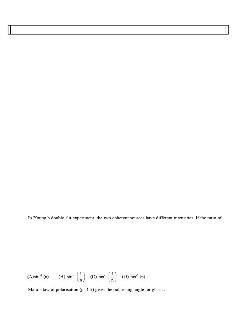 12ths Physics 7. Wave Optics | PDF | Diffraction | Wavelength