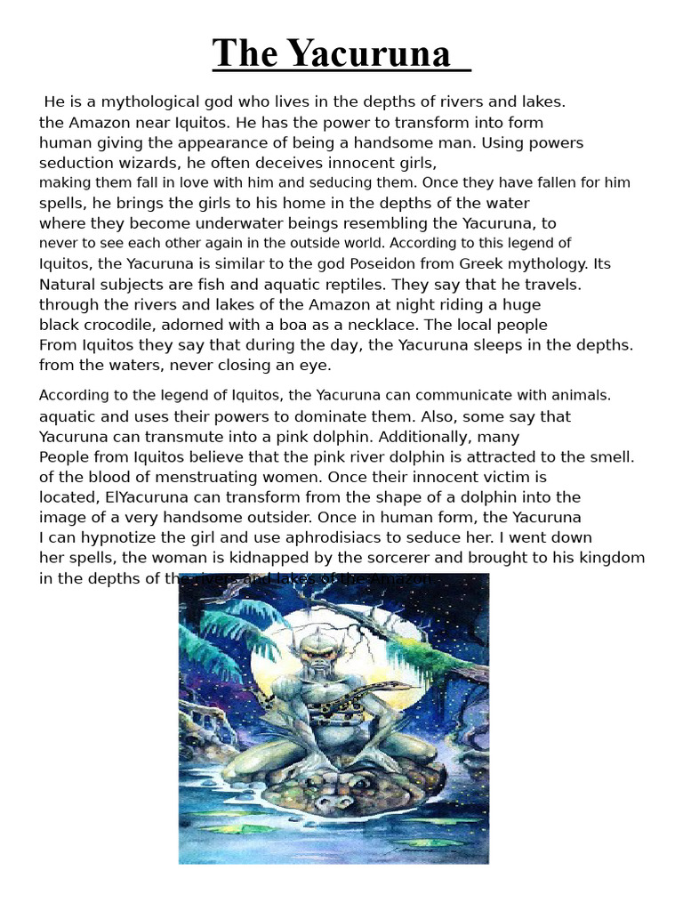 The Yacuruna | PDF