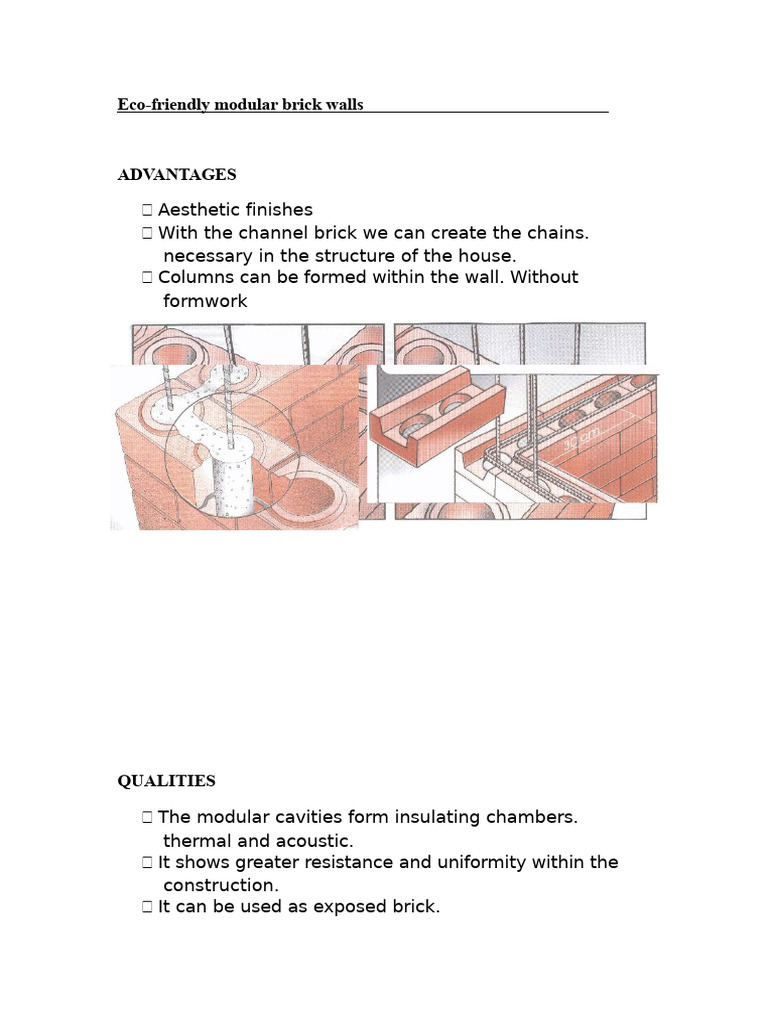 Eco-Friendly Modular Brick Wall Benefits | PDF