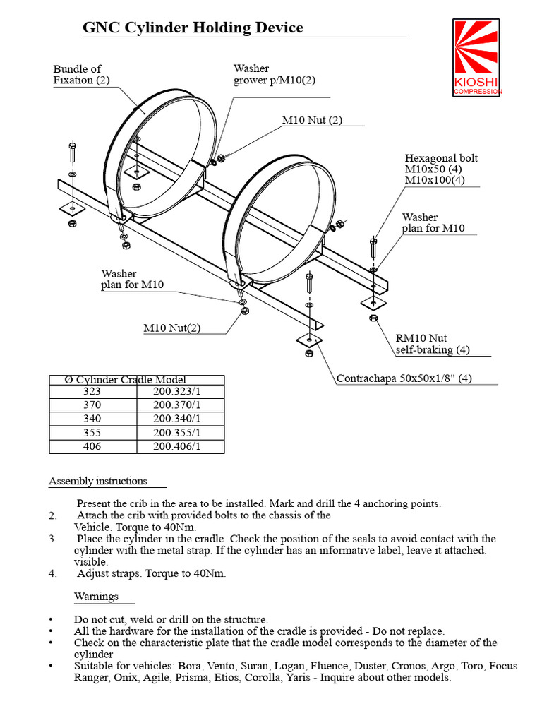 Cylinder Cradle Assembly | PDF