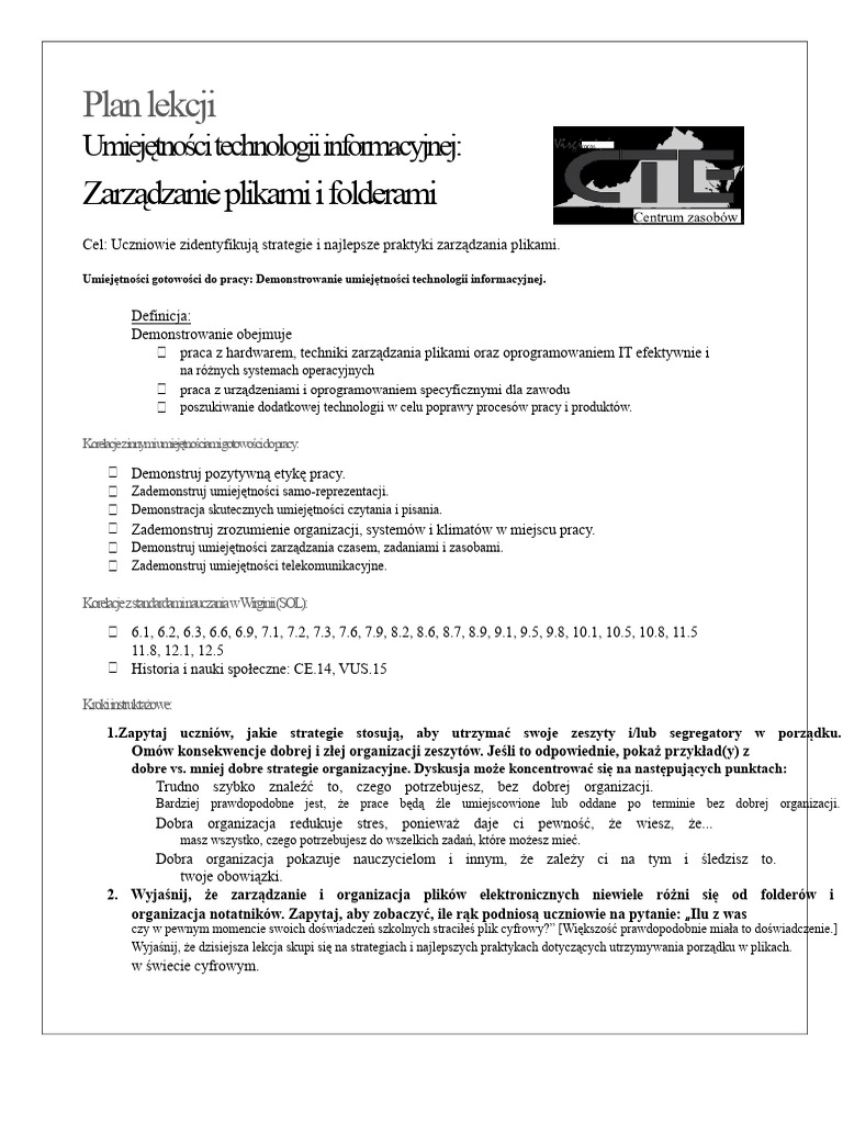 Zarządzanie Plikami I Folderami | PDF