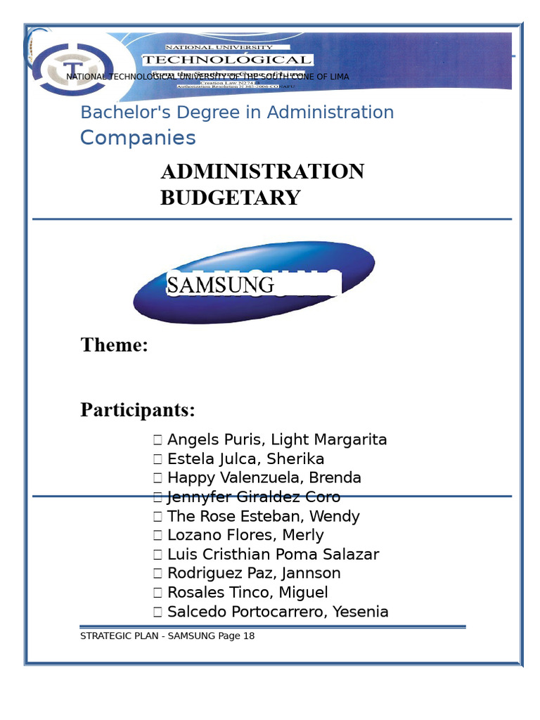 Strategic Plan for Samsung Electronics | PDF | Samsung | Brand