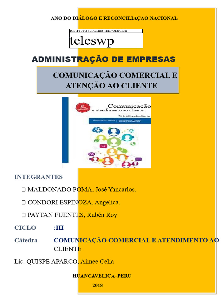 Comunicação Comercial e Atendimento Ao Cliente | PDF | Comunicação ...