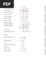 AP Physics 2 Equations Reference Sheet | PDF | Electronvolt | Force