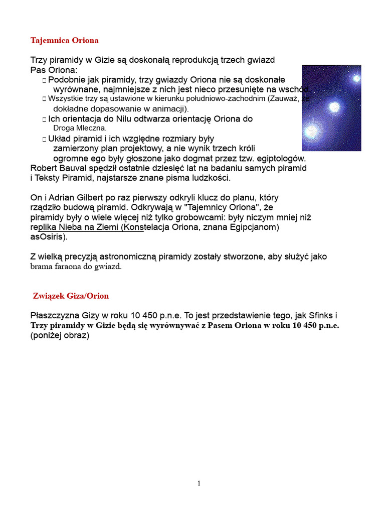 Mysteria Oriona | PDF