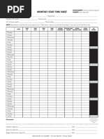 DCF Work Calendar Form CF-ES 3007 | PDF