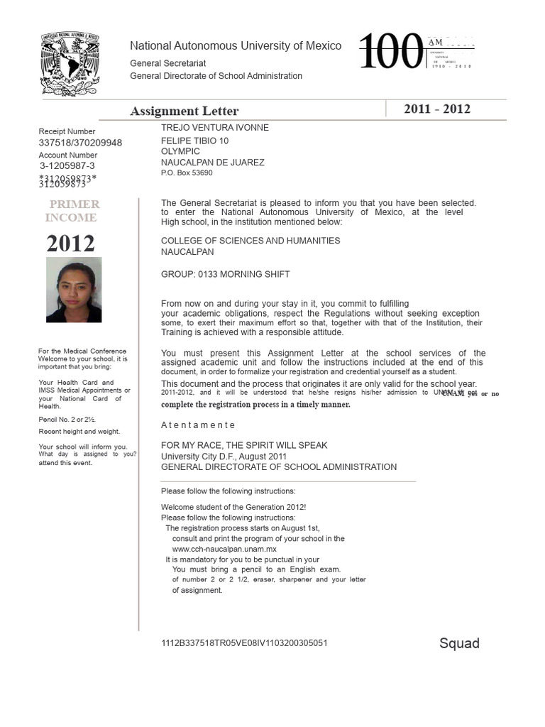 Assignment Letter | PDF