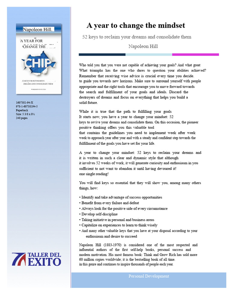 PDF Download A Year To Change The Chip | PDF | Mindset | Disciplines