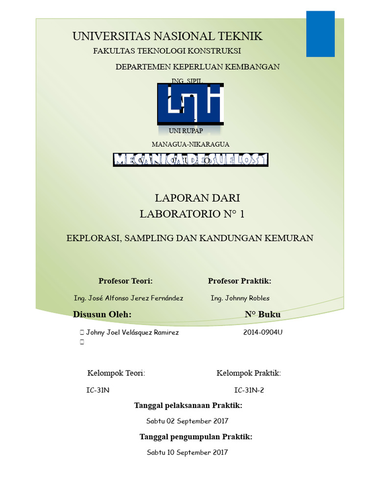 Laporan Eksplorasi dan Sampling Tanah | PDF