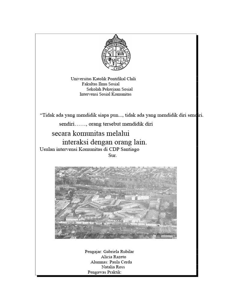 CONTOH RENCANA INTERVENSI SOSIAL | PDF