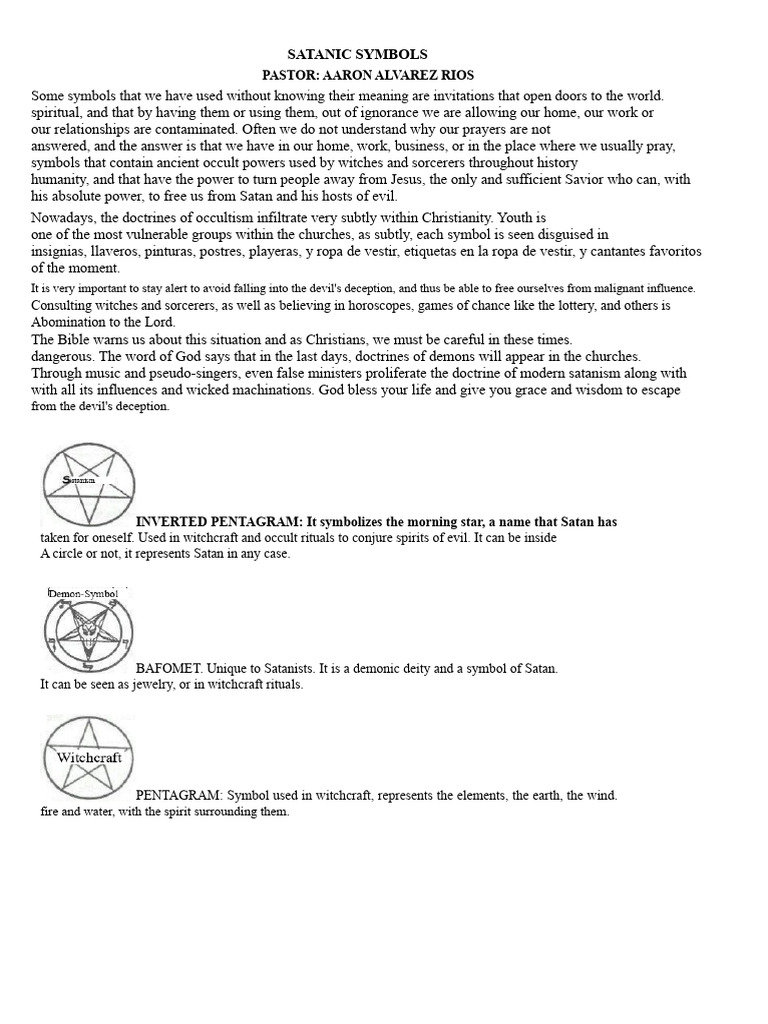 satanic symbols | PDF | Satan | Satanism
